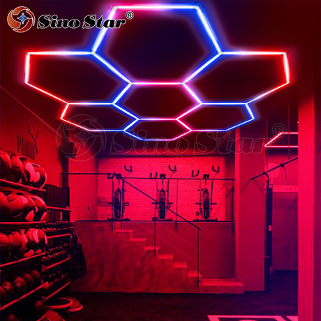 2548*2444mm Remote Hexagon Lights RGB Garage LED Panel Light,358 Modes ...